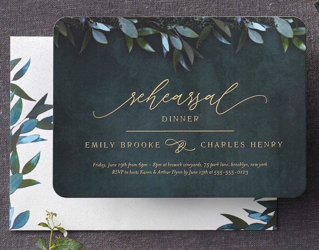 Shutterfly Rehearsal Dinner Invitations